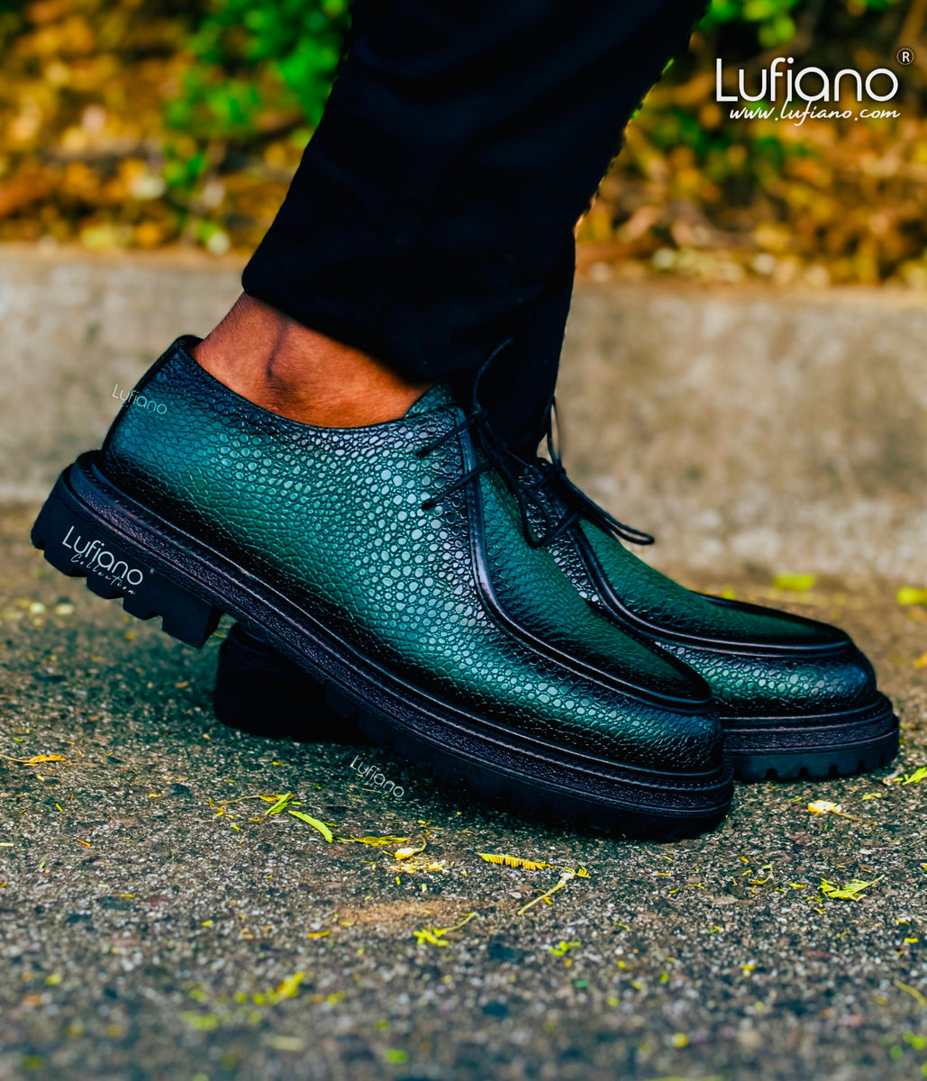 210- Lufiano Lace up: Green – Lufiano Apparel