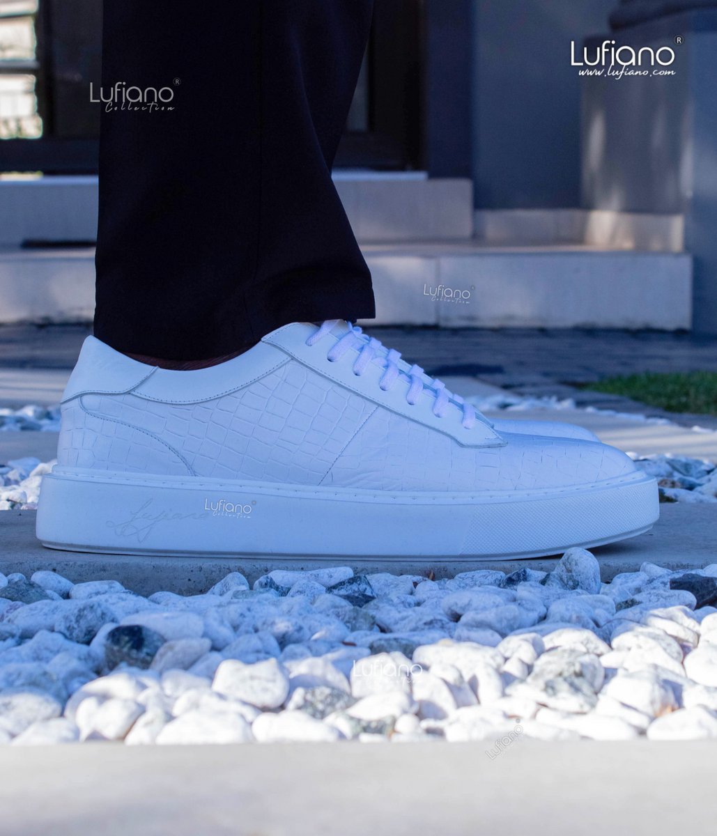 207 Lufiano Lace Up : White – Lufiano Apparel