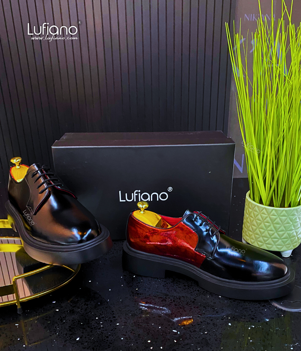 161 Lufiano Lace Up: Black and Copper – Lufiano Apparel