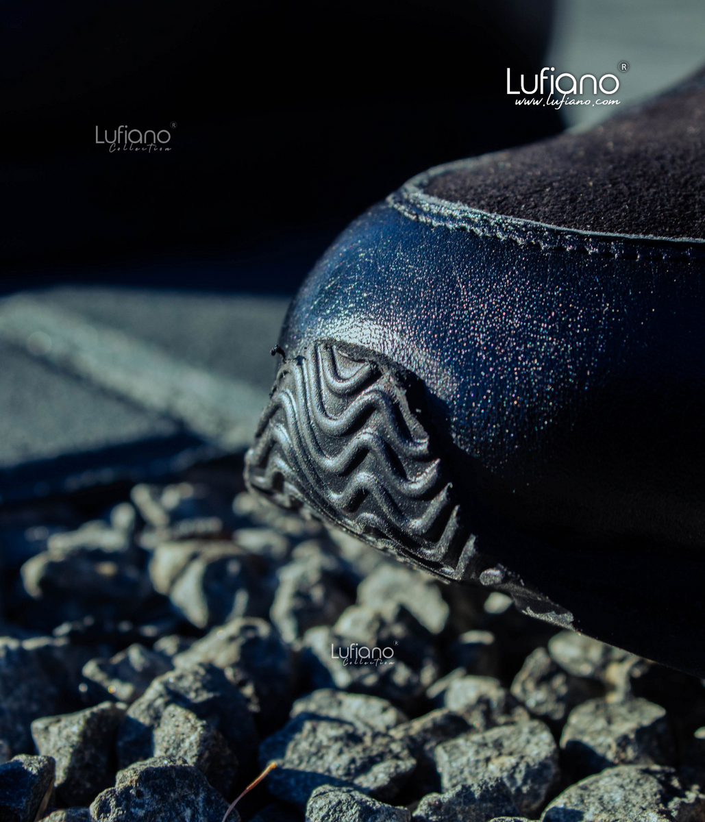 219 - Lufiano Leather Sneaker- Black – Lufiano Apparel