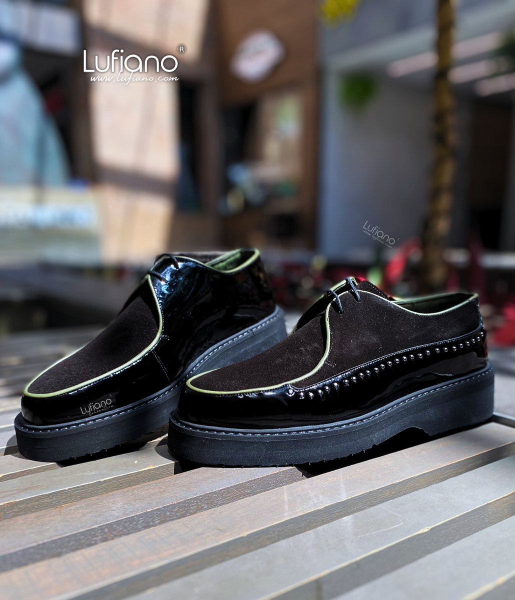 237- Lufiano Lace up: Black – Lufiano Apparel