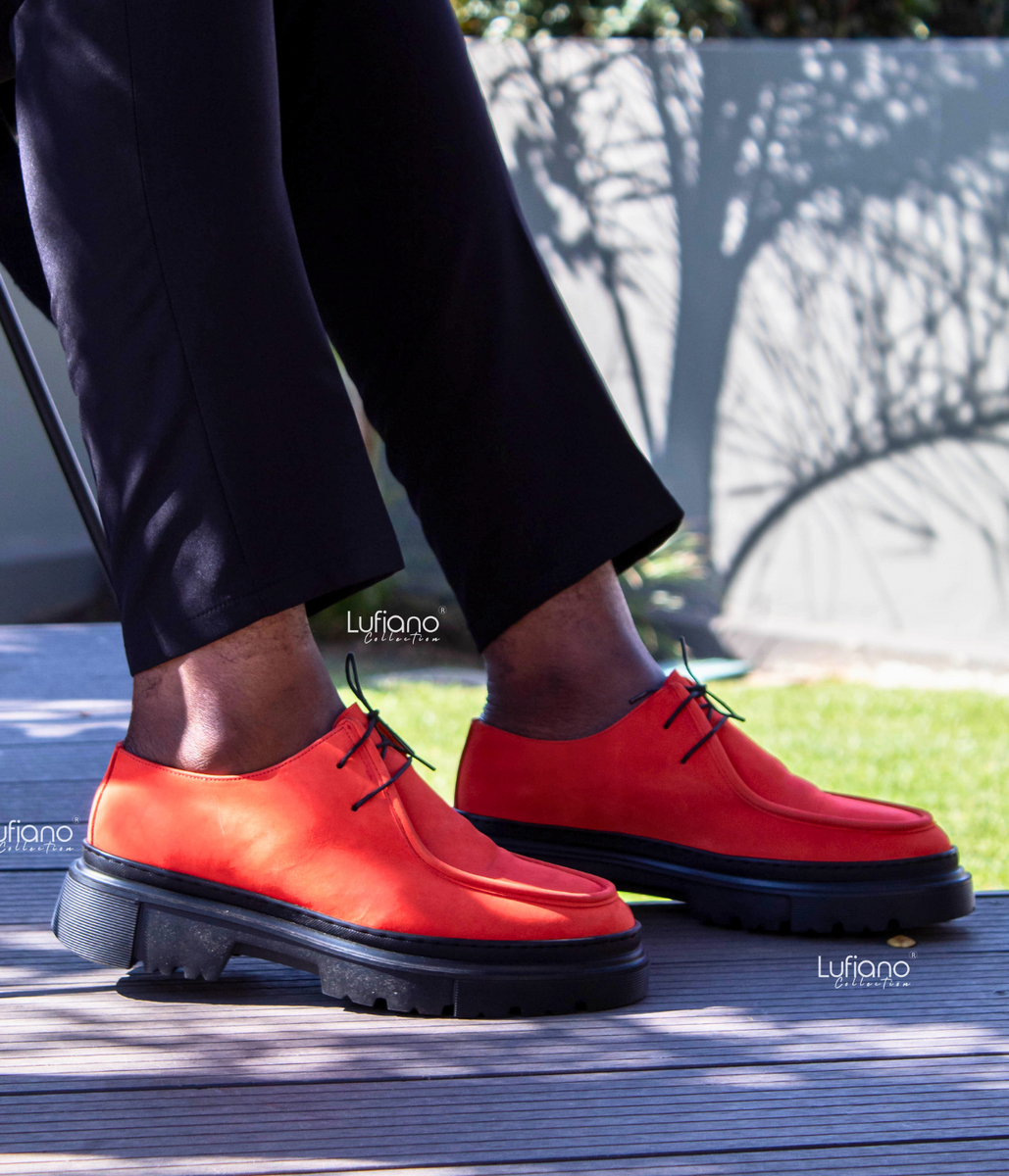 175- Lufiano Lace up: Orange – Lufiano Apparel