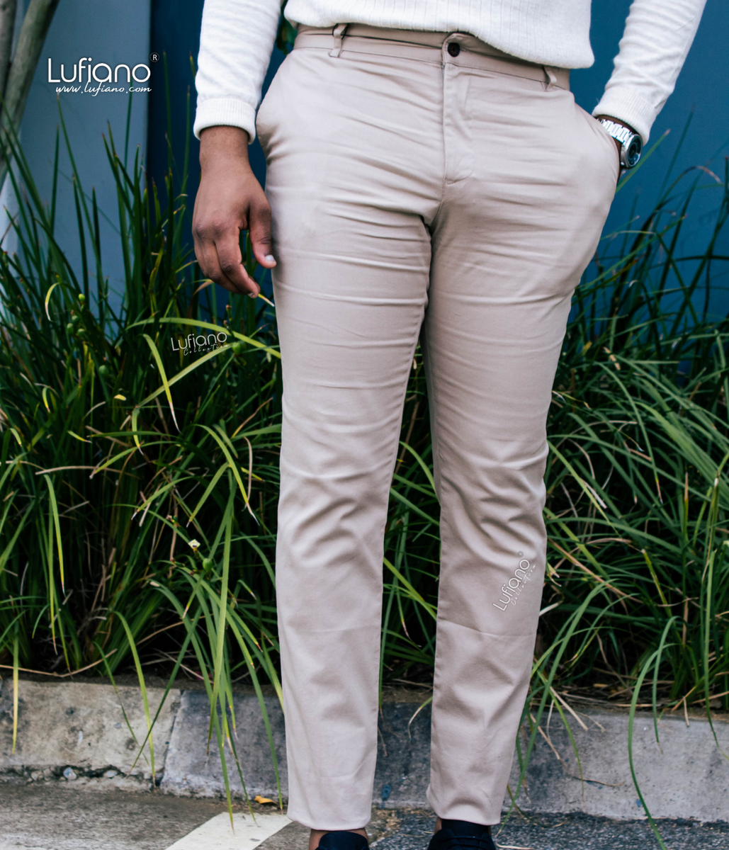 38159 Pants: Biege – Lufiano Apparel