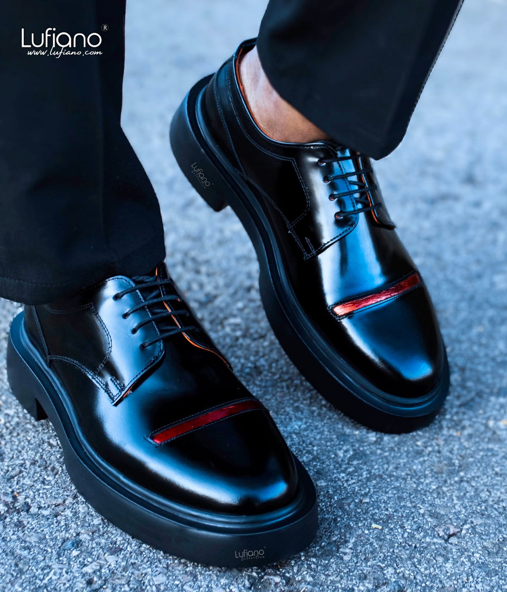 167 Lufiano Lace Up: Black- Copper – Lufiano Apparel