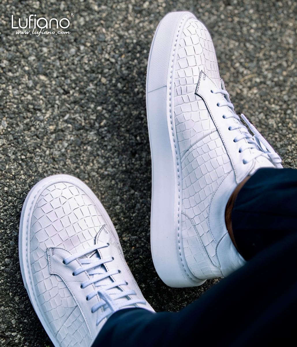 207 Lufiano Lace Up : White – Lufiano Apparel